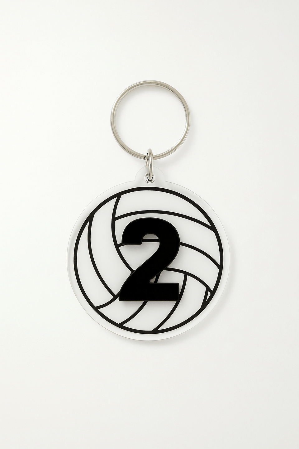 Volleyball Number Keychains 1-99 | Volleyball Gifts and Apparel